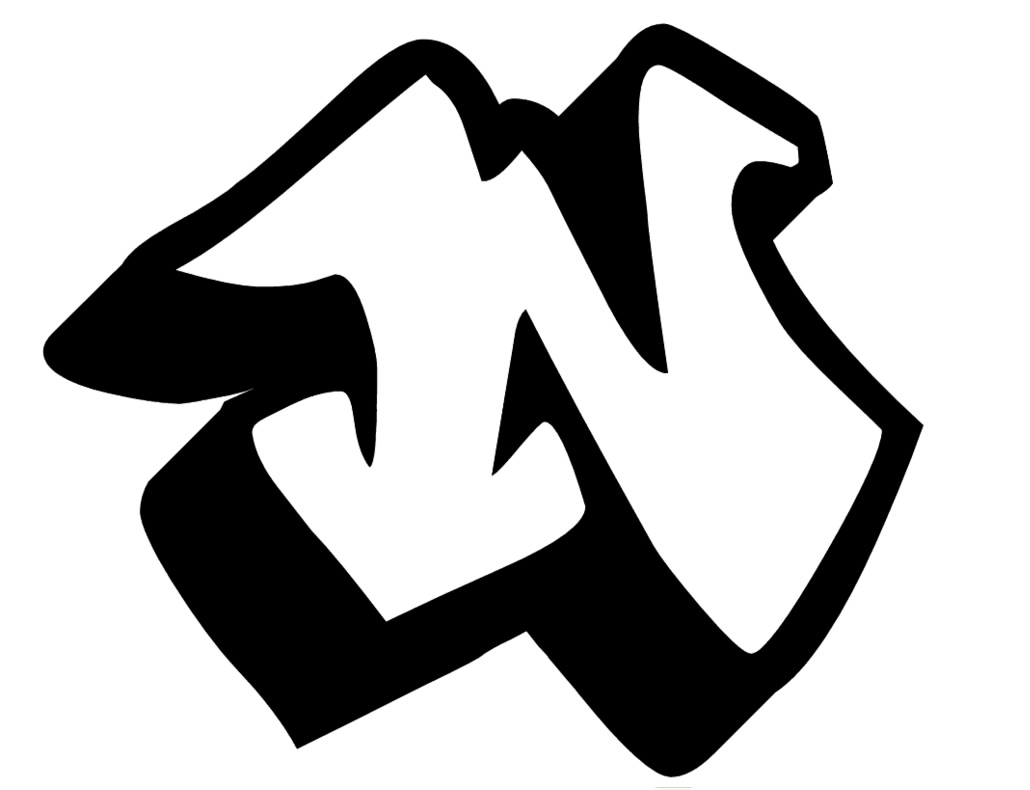 The Letter N In Bubble Letters BestTemplatess BestTemplatess