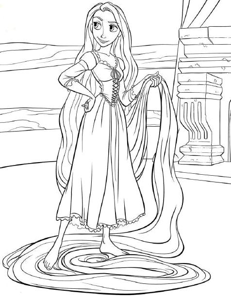 Tangled Coloring Pages 2018- Dr. Odd