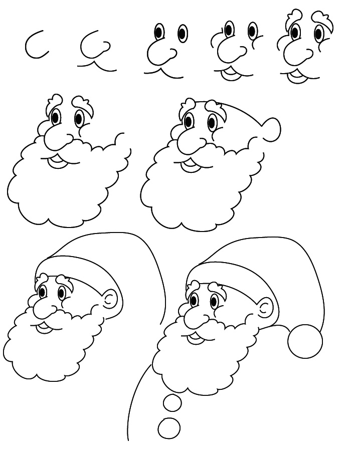 How to Draw Santa - Best, Cool, Funny