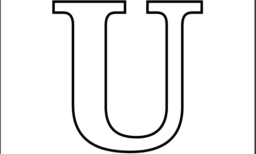 Letter U Template And Song For Kids From Kiboomu Free Glitter 